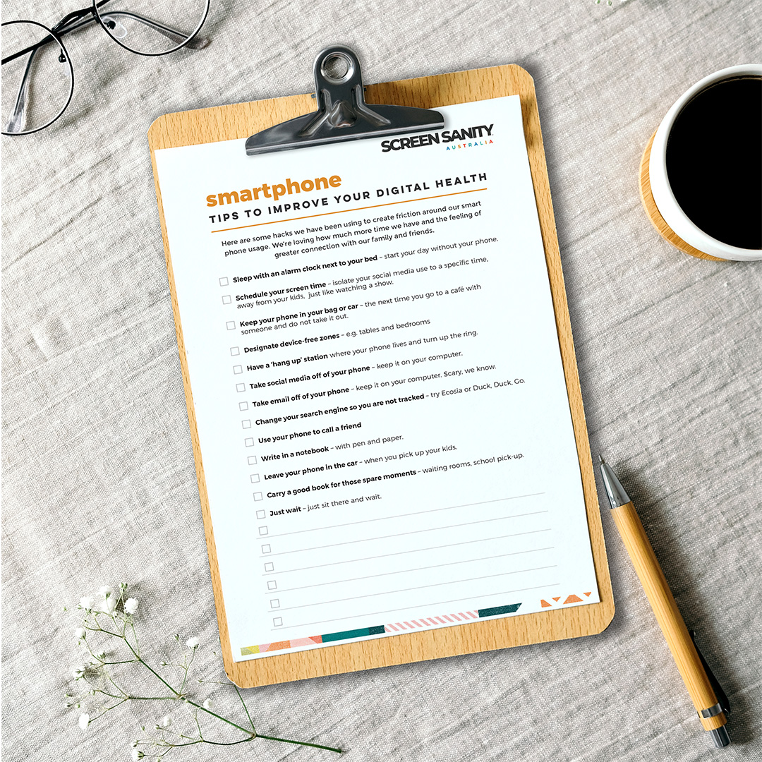 Tips for Digital Health - Screen Sanity