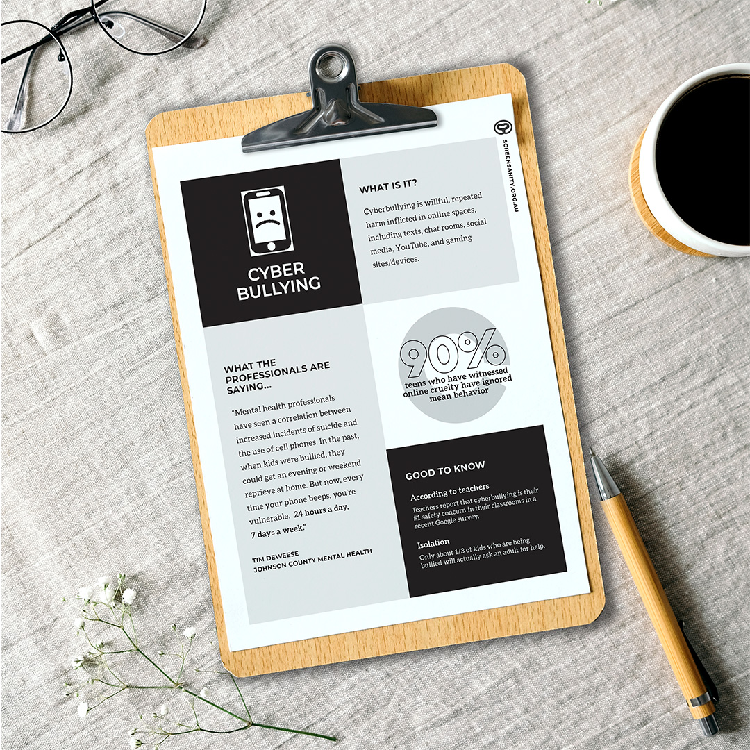 Parent Guide: Cyberbullying - Screen Sanity
