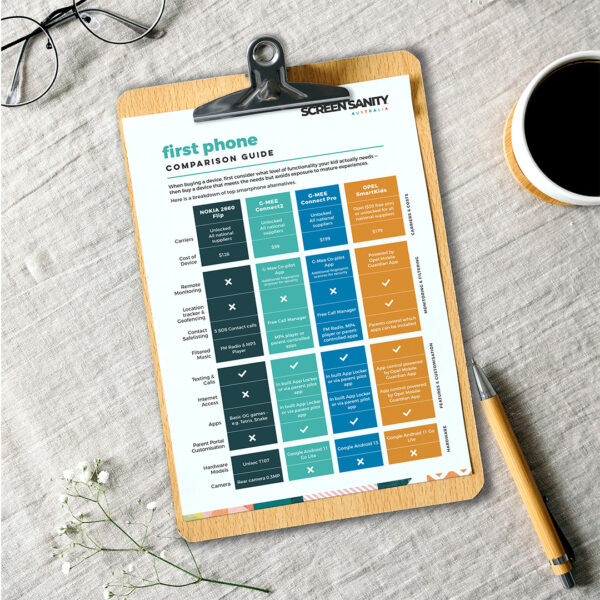 First Phone Comparison Guide - Screen Sanity