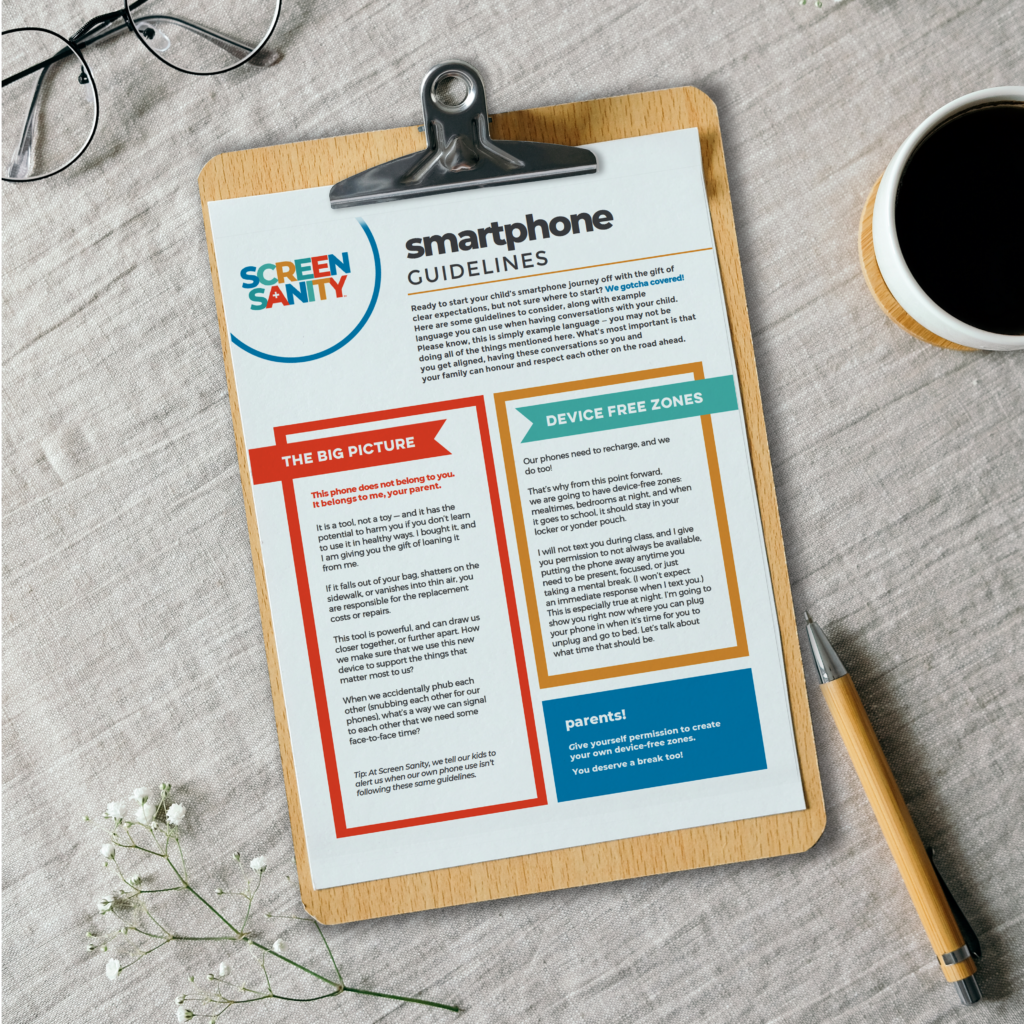 Smartphone Guidelines - Screen Sanity